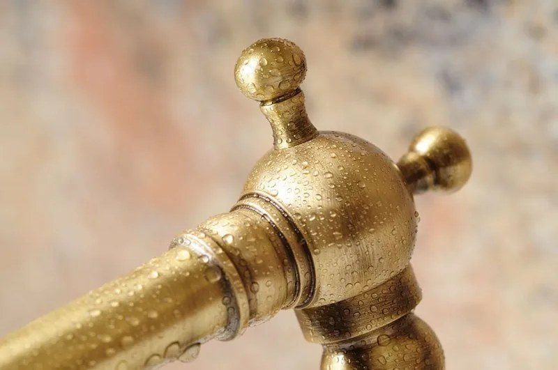 Reitano Rubinetteria Reitano Rubinetteria, ANTEA stojánková dřezová baterie s retro hubicí, bronz, 3126