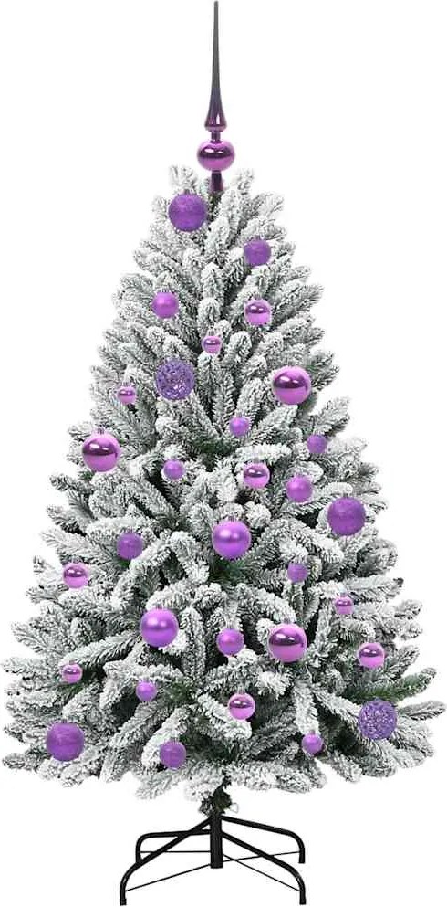 Umělý vánoční stromeček 120 cm 150 LED Teplá bílá PVC a ocel 3395736