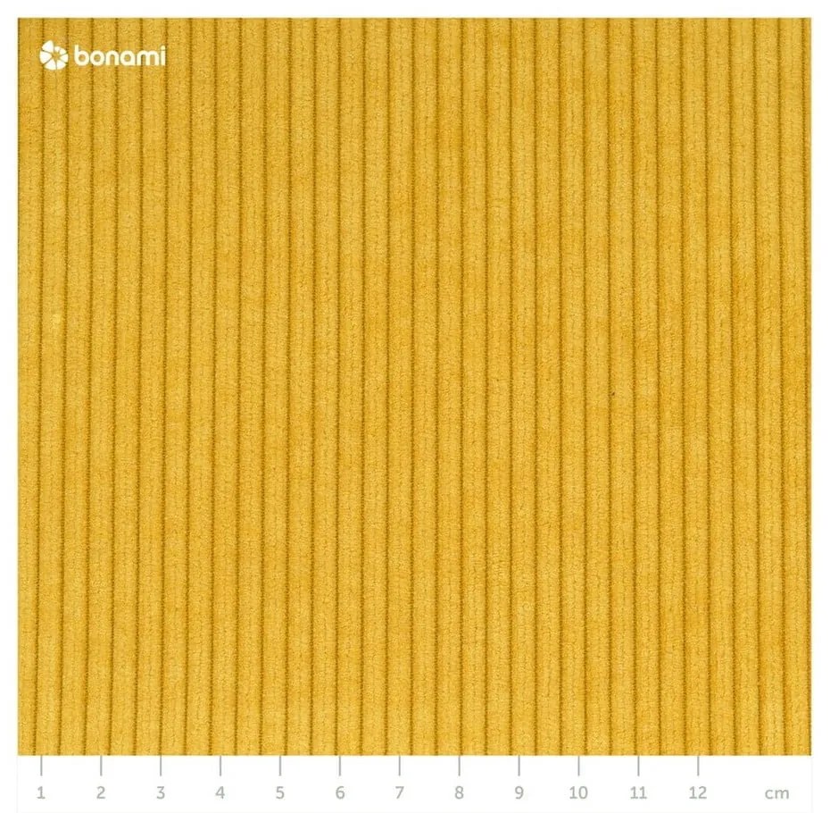 Žlutá manšestrová rozkládací pohovka 196 cm Base – Karup Design