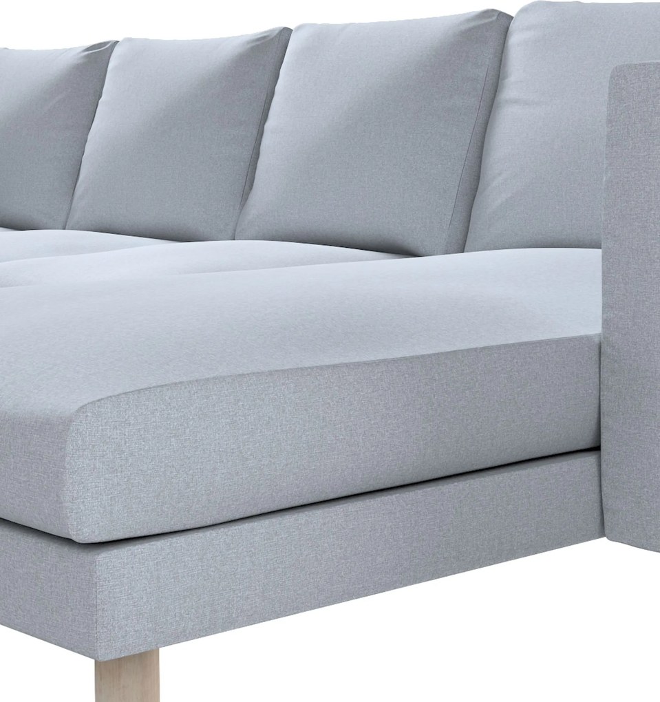 Potah na pohovku IKEA Norsborg 4-místná se šezlongem barva modrá látka pletený vzor