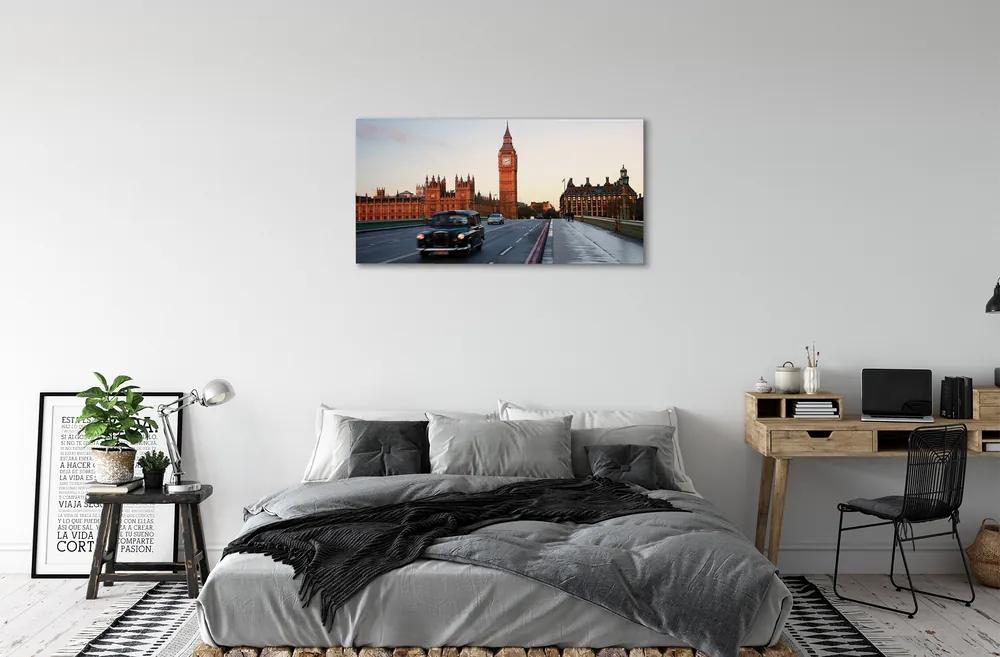 Obrazy na plátně Sky městské auta ulice 125x50 cm