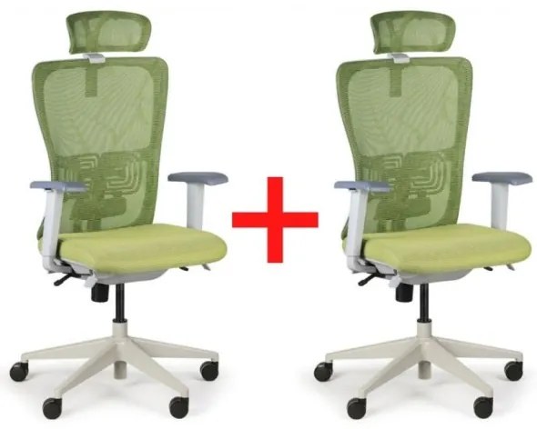 Kancelářská židle GAM 1+1 ZDARMA, zelená
