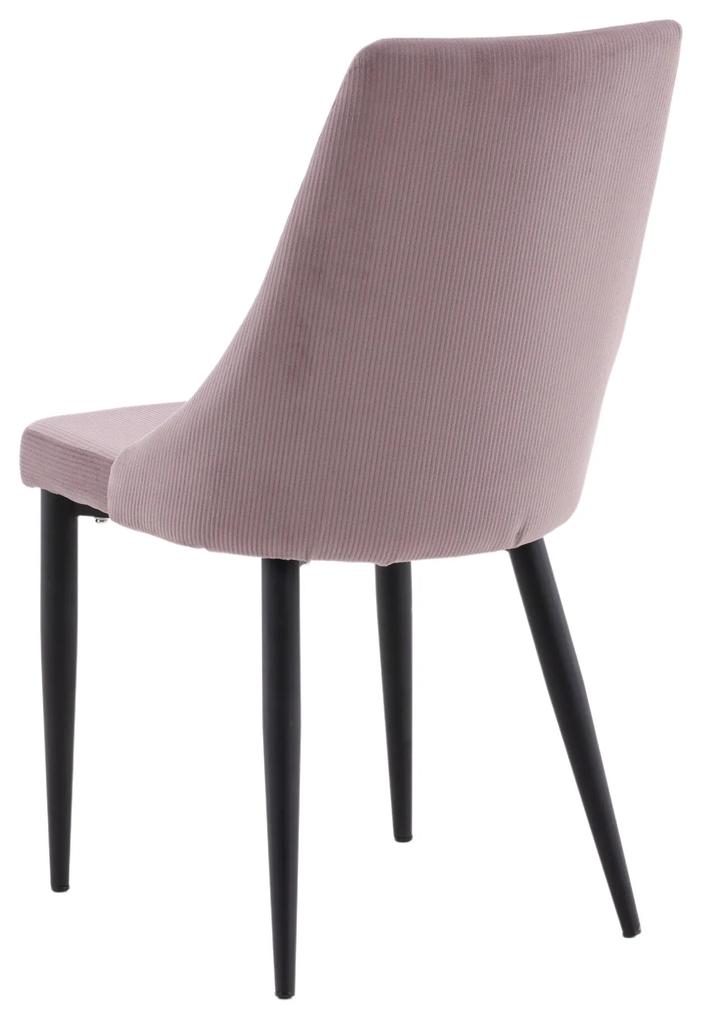 Jídelní židle Leone, 2ks, starorůžová, S46,5xD63xV91