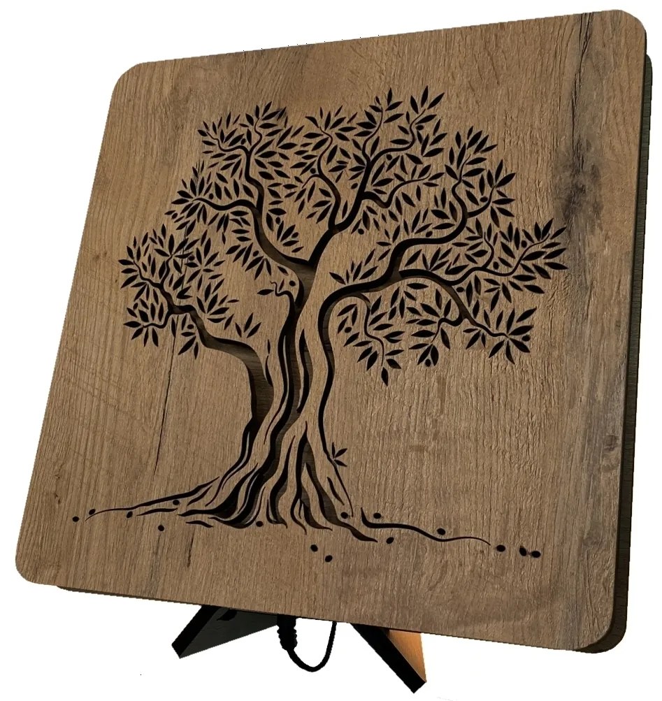 Li-Go "Olivovník" lampa 31x31cm provedení povrchu: bílá