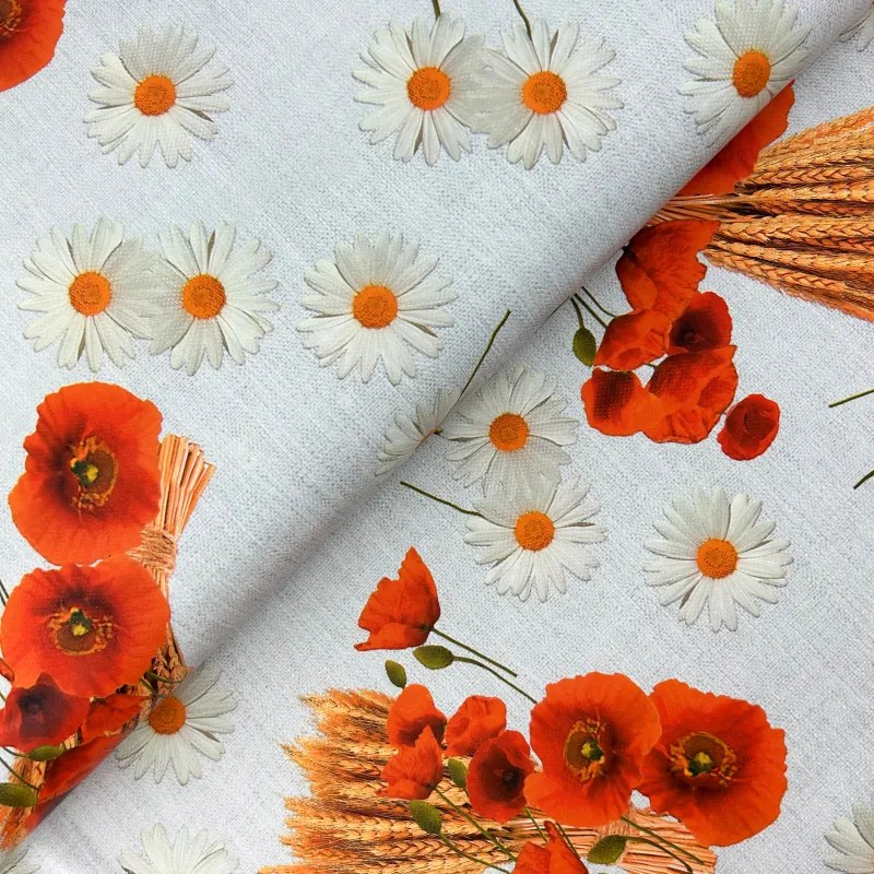 Ubrus PVC Mirabella DC-6845D - Polní kvítí 140cm x 20m