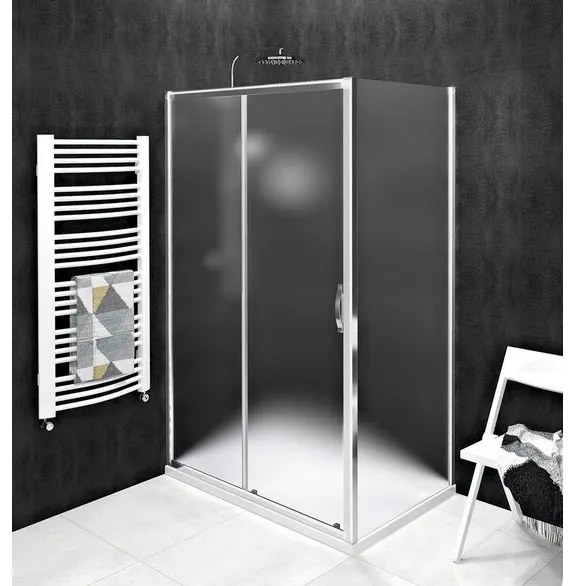 Gelco Sigma Simply Sprchové dveře posuvné 110 cm, chrom/sklo brick, GS4211
