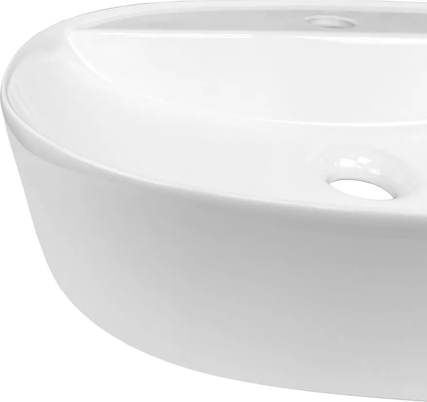 Mereo, Mereo Umyvadlo na desku bez přepadu, 505x385x120 mm, keramické, MER-UC513912O