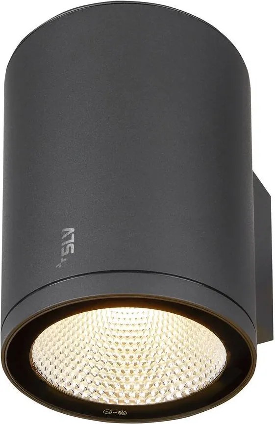 LA 1003440 ENOLA ROUND L single Outdoor, nástěnné LED svítidlo, antracitové, CCT 3000/4000K - BIG WHITE (SLV)