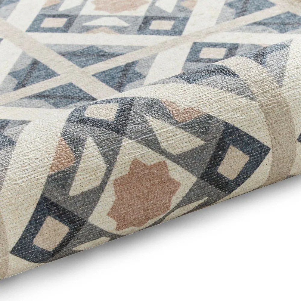 Šedo-krémový pratelný běhoun 61x170 cm Victoria Orange – Think Rugs