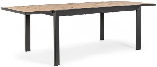 BIZZOTTO Rozkládací jídelní stůl BELMAR 160x100 cm antracit