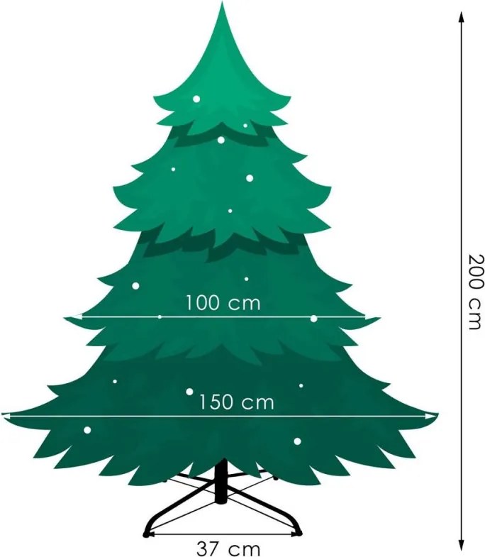 Vánoční stromek Smrk Premium alpský 200 cm
