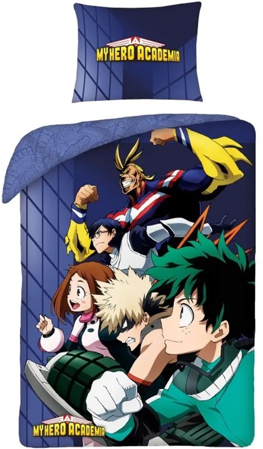 Ložní povlečení Moje hrdinská akademie - My hero academia - 100% bavlna - 70 x 90 cm + 140 x 200 cm