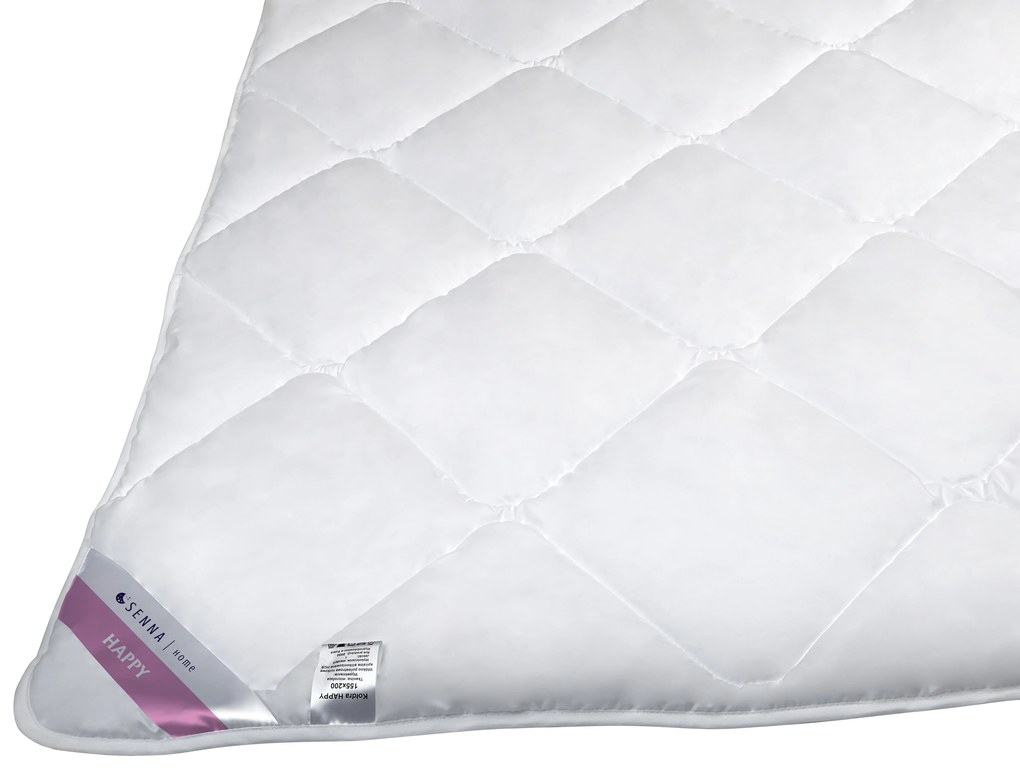 Antialergická přikrývka 155x200 Happy white polyester microfiber celoroční Inter Widex