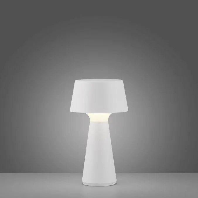 LD 19260-16 ABERA LED stolní lampa na baterie bílá dotykový stmívač IP54 USB vnitřní i venkovní použití 3000K - JUST LIGHT