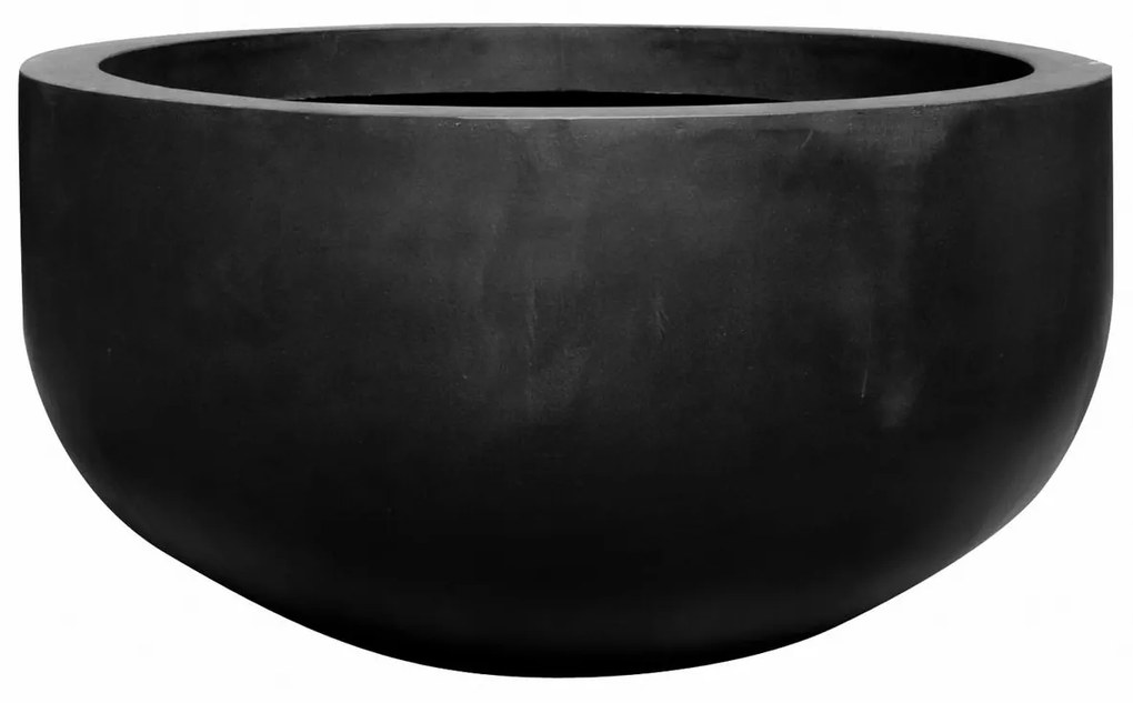 Květináč City bowl, barva černá, více velikostí - PotteryPots Velikost: L - v. 68 cm, ⌀ 128 cm