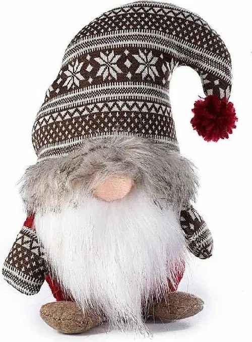 Vánoční trpaslík – vzorovaný 18 cm