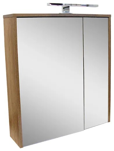 BPS-koupelny Zrcadlová skříňka závěsná s LED osvětlením Venis 60 ZS