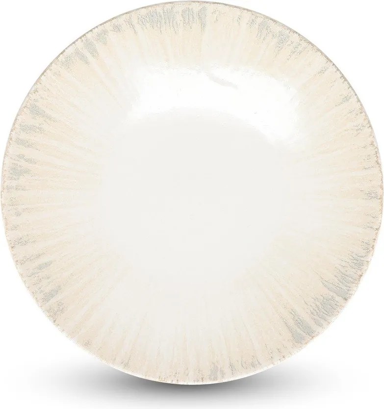 Světle šedý porcelánový talíř ø 25 cm Nuance – BonBistro