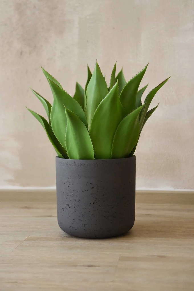 Květináč CHICO, sklolaminát, výška 24 cm, antracit