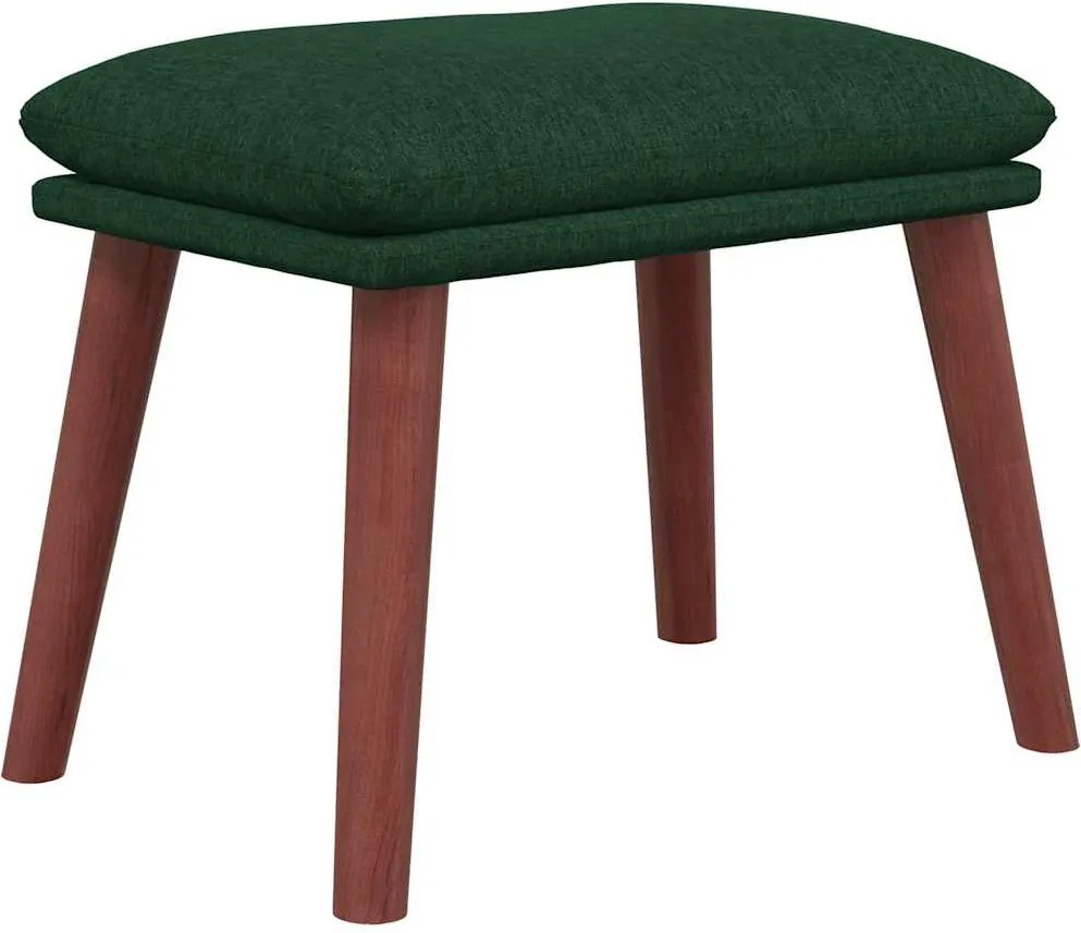 Podnožka tmavě zelená 45 x 29,5 x 35 cm textil 341462