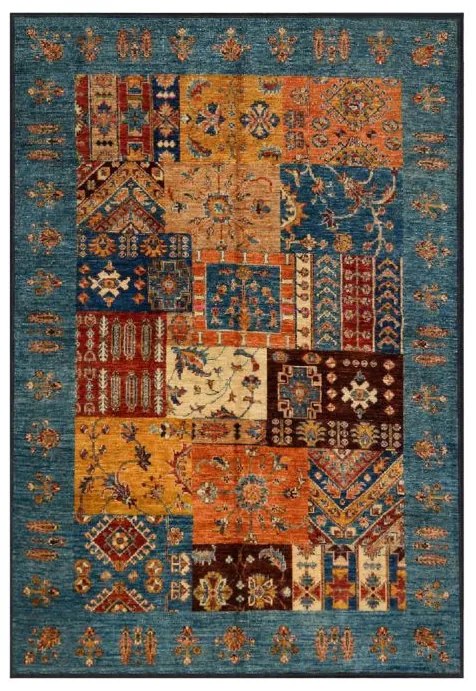 Bavlněný koberec, 160 x 230 cm, mix barev