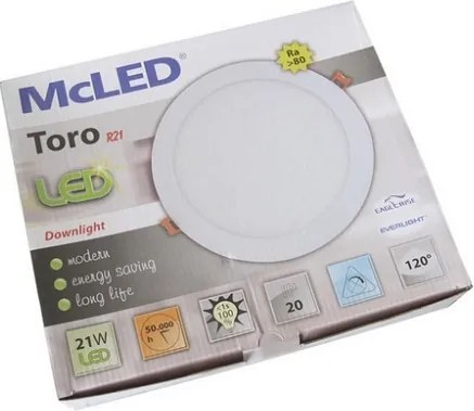 LED podhledové svítidlo McLED TORO R21 TR225-21W4000K-W-EN neutrální bílá ML-412.017.33.0