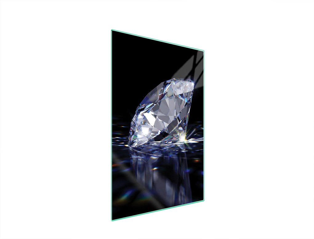 Skleněná Krájecí Deska 35x52 Diamant Tvrzené Sklo Kuchyně 7v1
