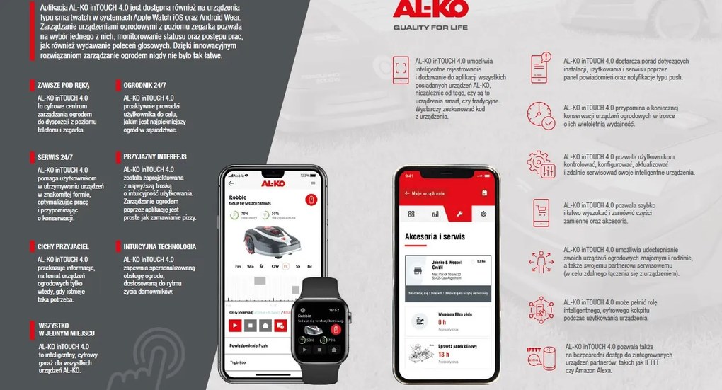 Robotická sekačka AL-KO Robolinho 822 W SBA (WIFI + Smart cloud connect) - na objednávku !