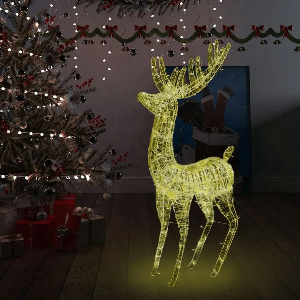 329785 vidaXL XXL Akrylový vánoční sob 250 LED diod 180 cm teplé bílé světlo