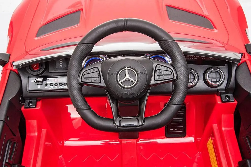 Elektrické autíčko Baby Mix Mercedes-Benz GTR-S AMG red