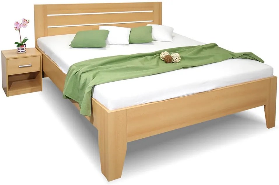 Zvýšená postel CANARIA, 140x200 , Ořech