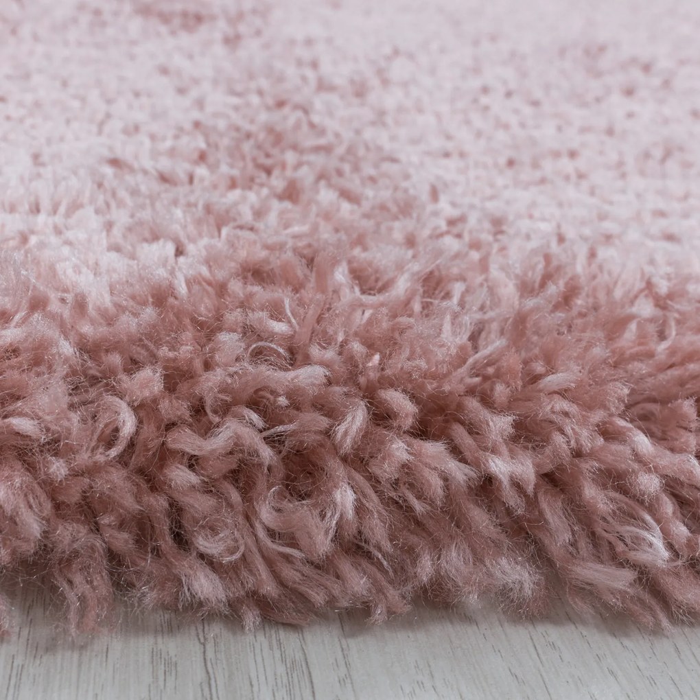 Ayyildiz koberce Kusový koberec Fluffy Shaggy 3500 rose kruh - 80x80 (průměr) kruh cm