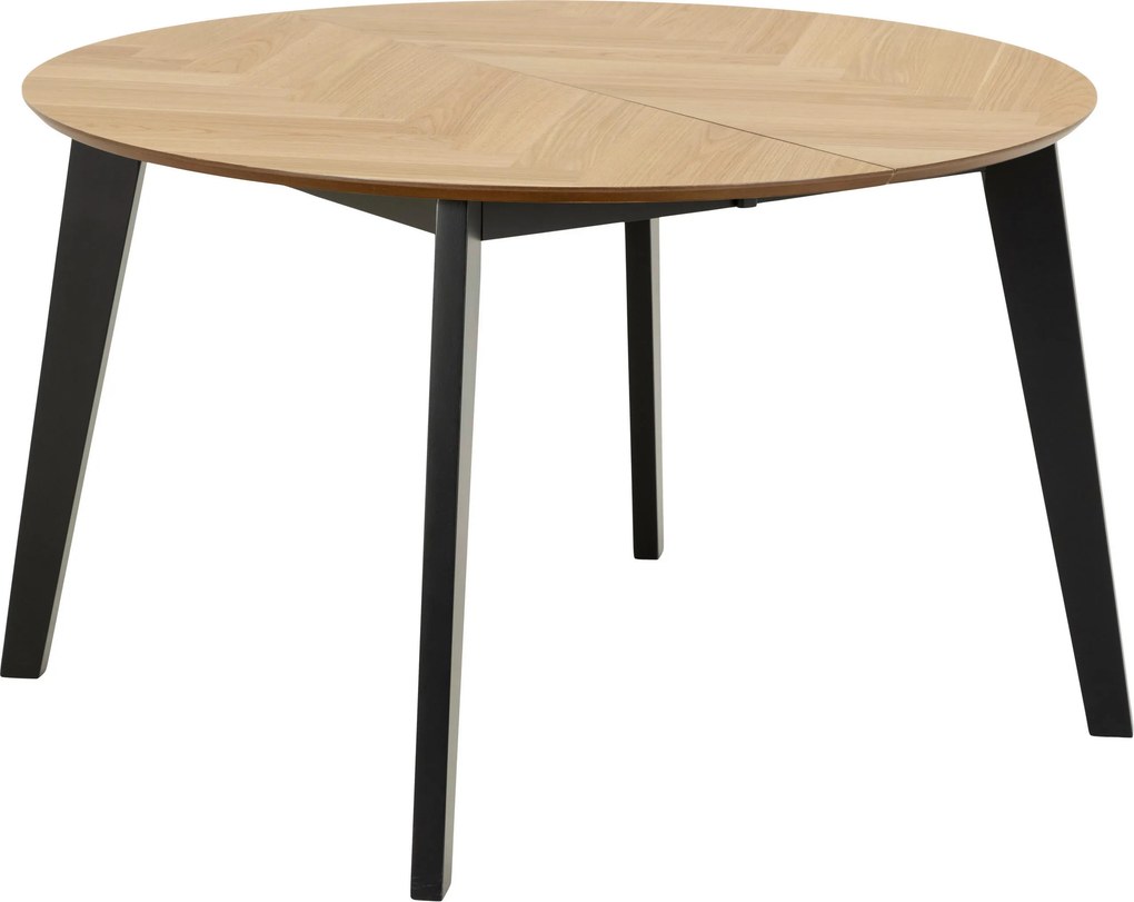 XXXLutz JÍDELNÍ STŮL, černá, barvy dubu, 120/120/74,5 cm P & B - Jídelní stoly - 001749082502