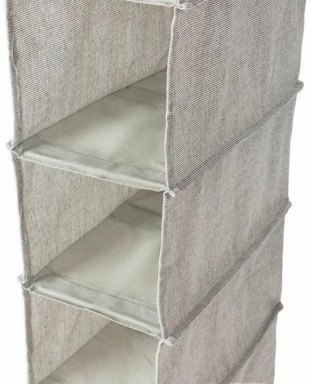 Závěsný organizér na oblečení 30 x 18 x 94 cm, šedá