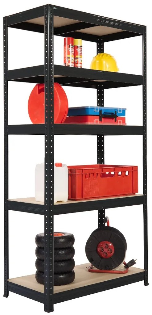 Policový regál Trestles RH 1800x1200x500, nosnost 1750 kg, 5 polic Barva: modrá RH5012-5-MODRA