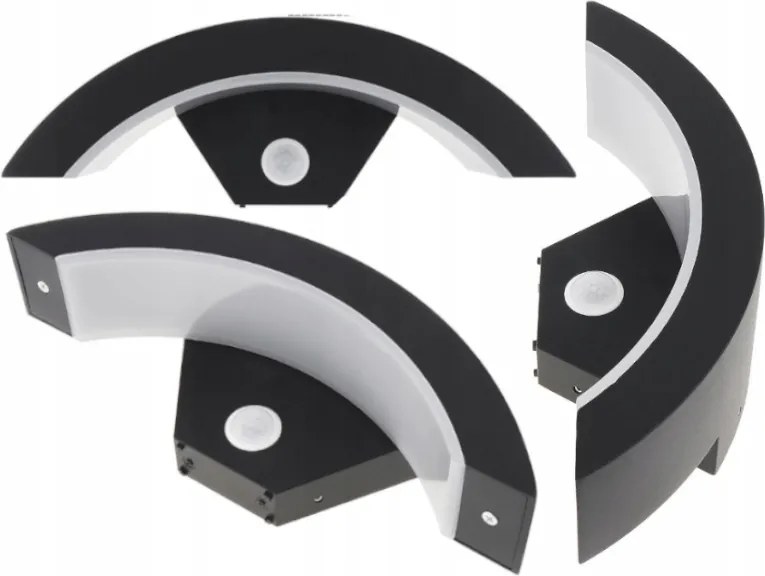 Lampa na fasádu Led nástěnné svítidlo IP65 Snímač pohybu