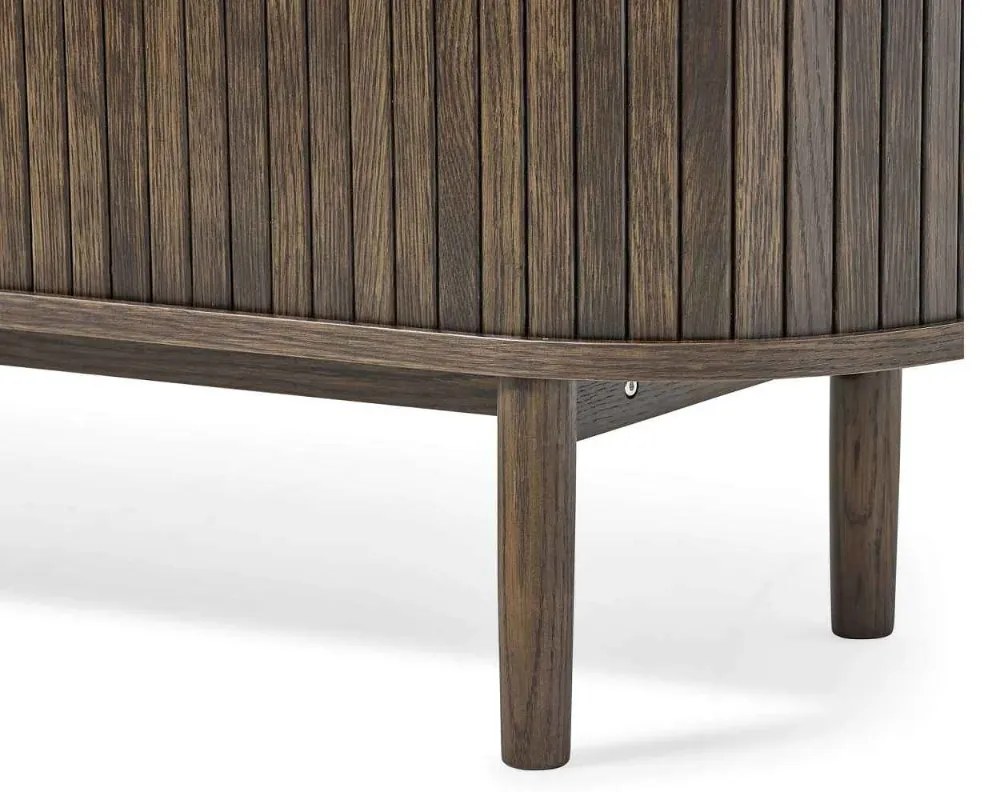 Designový TV stolek Palomino 180 cm tmavě hnědý dub