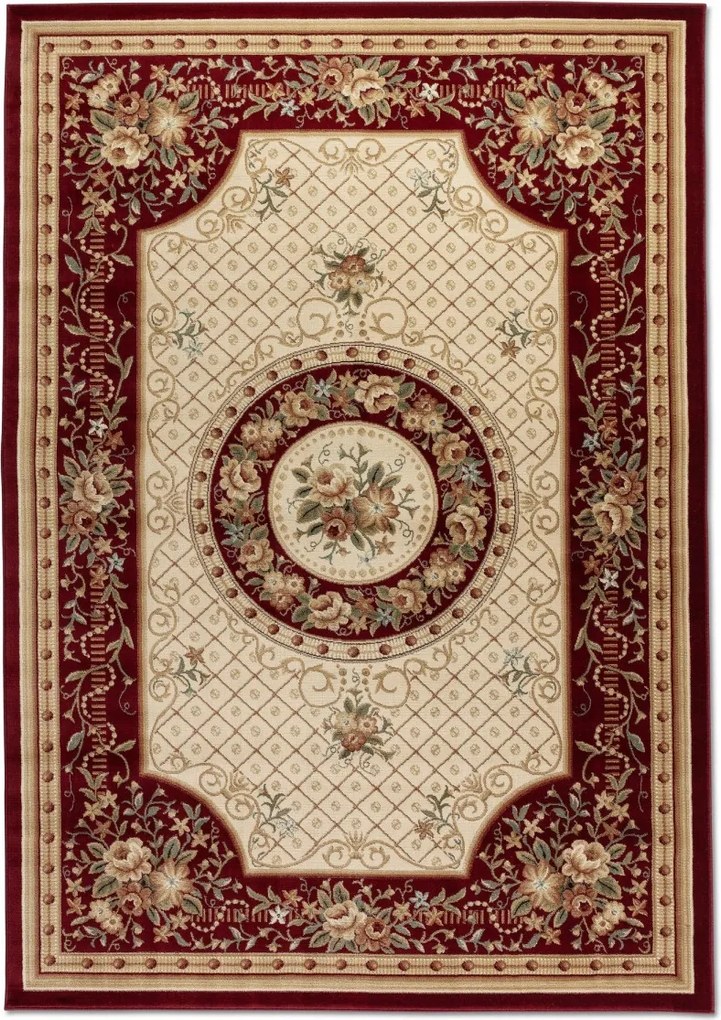 80x120 Kusový koberec Herat 105994 Red Cream