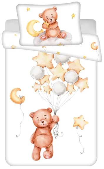 Jerry Fabrics Povlečení do postýlky Medvídek Cute baby 100x135, 40x60 cm