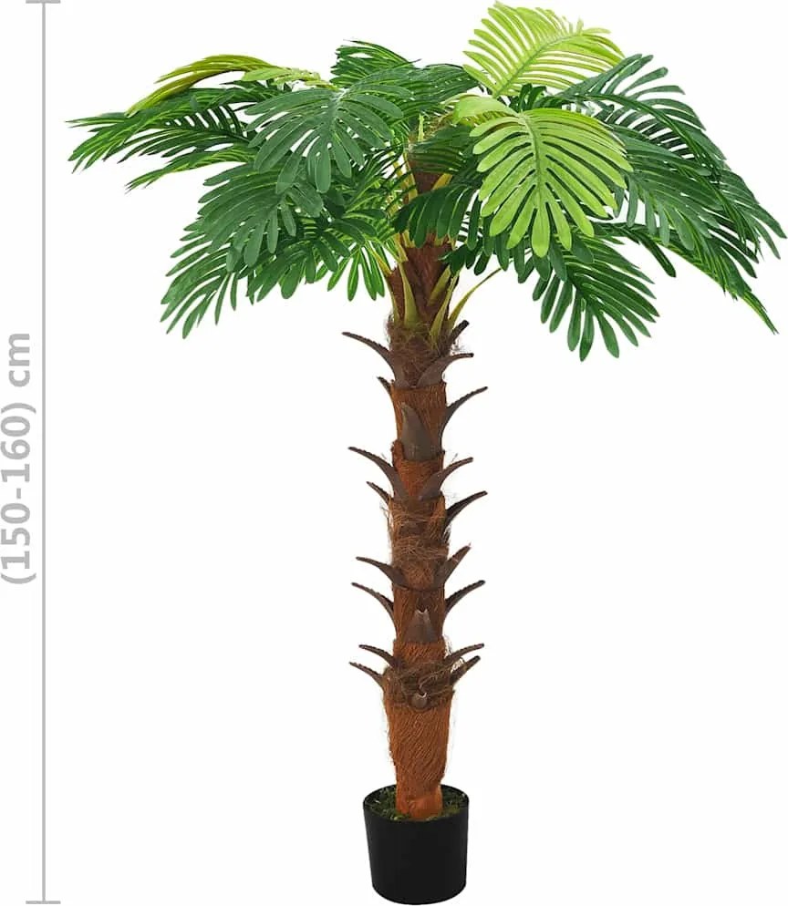 Umělý cykas japonský s květináčem 160 cm zelený 336308