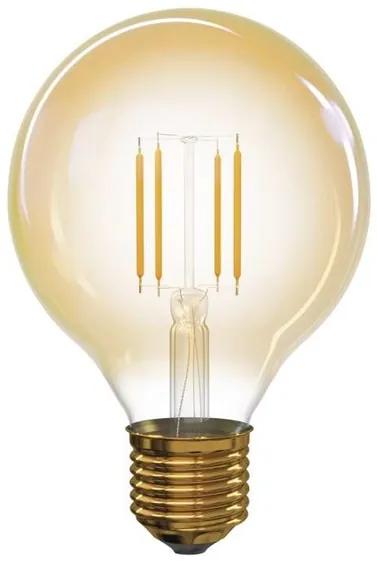 LED žárovka Vintage G95 4W E27 teplá bílá+ 70535