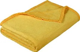 Bellatex Přikrývka Korall micro Žlutá 100x150 cm