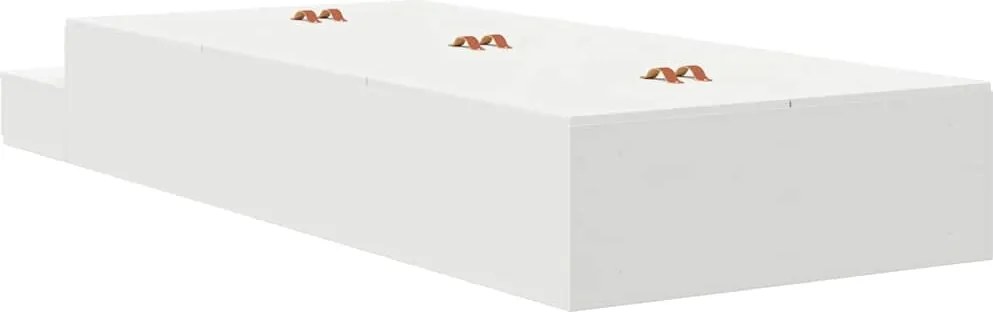 Rám postele s úložným prostorem Bílá 80 cm Kompozitní dřevo 3335597