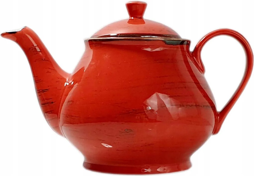 Nostalgie Red Porcelánová/keramická Konvice 1,1l Červená Alumina Bogucice