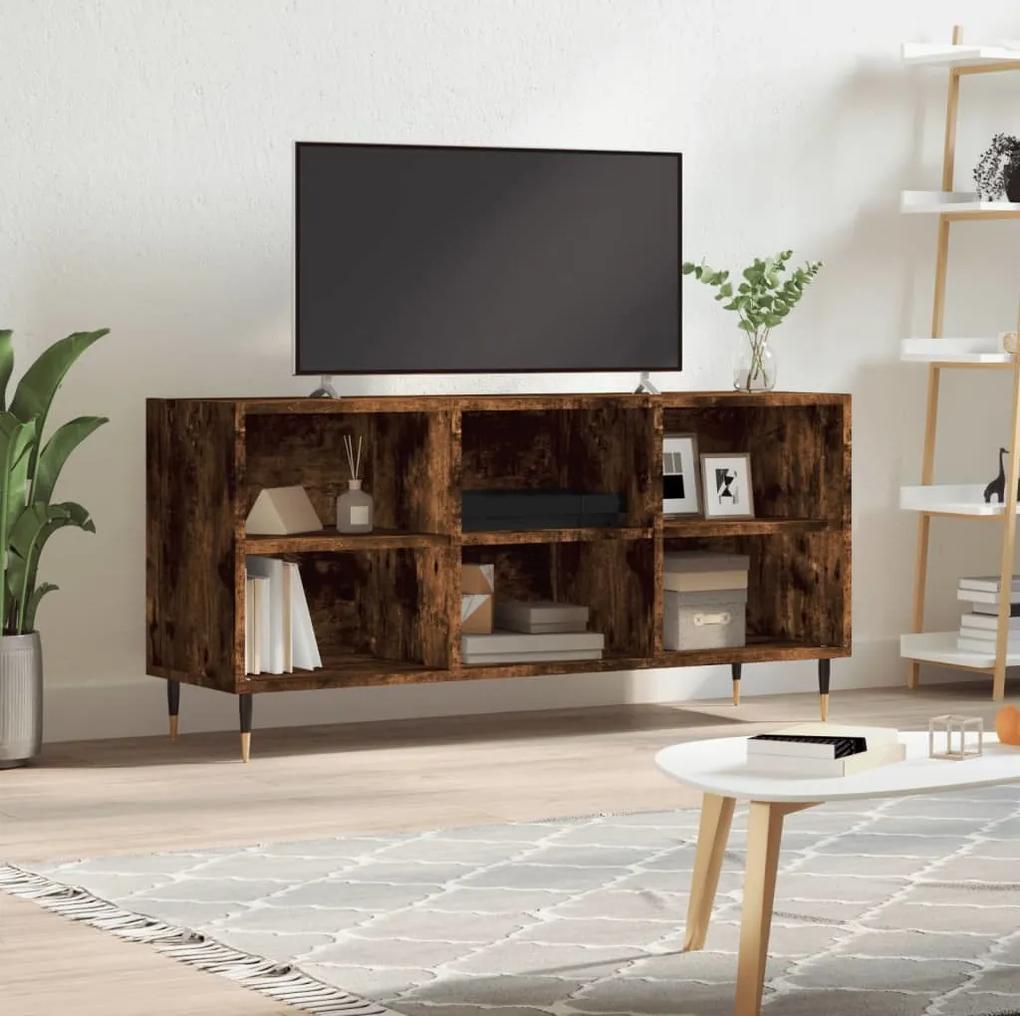 vidaXL TV skříňka 103,5 x 30 x 50 cm kompozitní dřevo [826985] Barva: kouřový dub