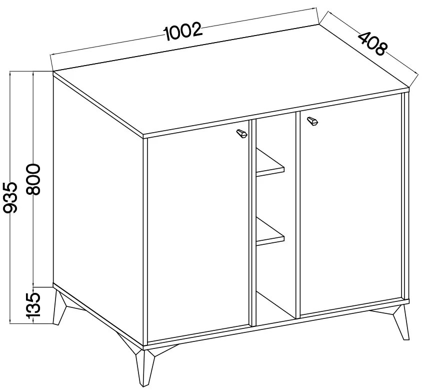 Falco Komoda Tomila 822/1 eukalyptus