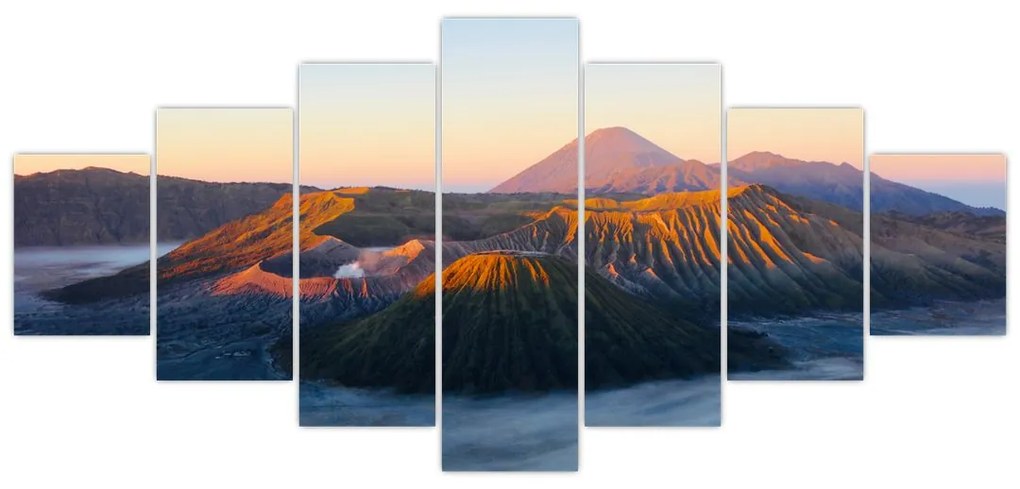 Obraz hory Bromo v Indonésii (210x100 cm)