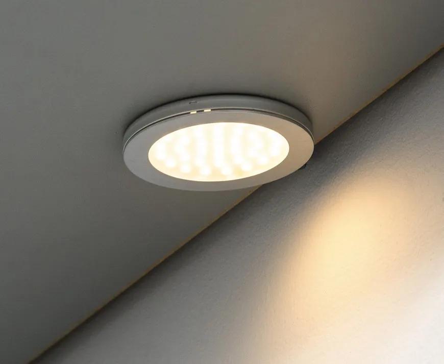 Casarredo LED svítidlo 3 ks CASTELLO 2,8 W stříbrné, barva světla studená bílá