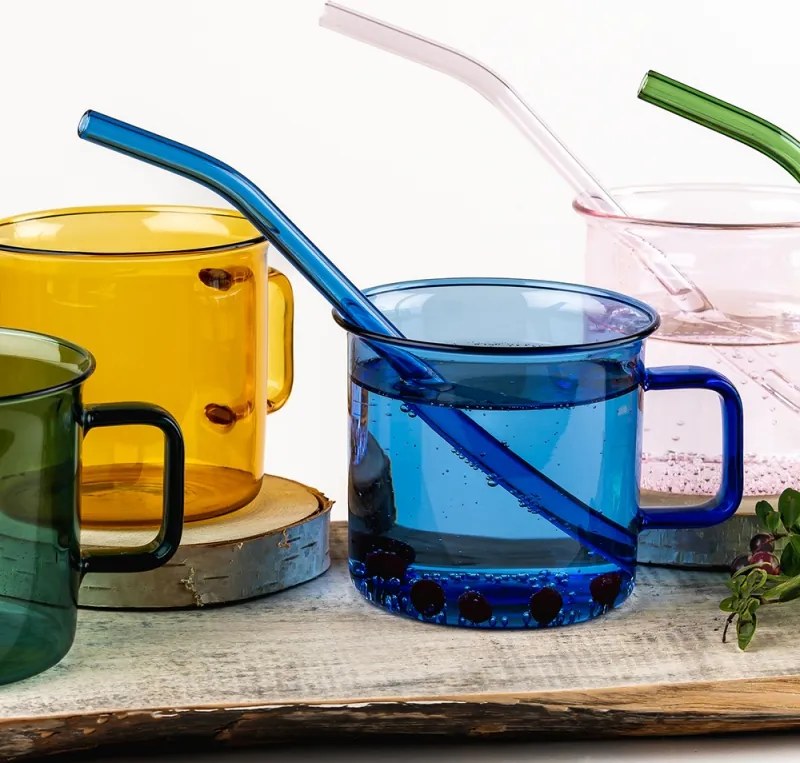 Hrnek Glass 0,35l, modrý