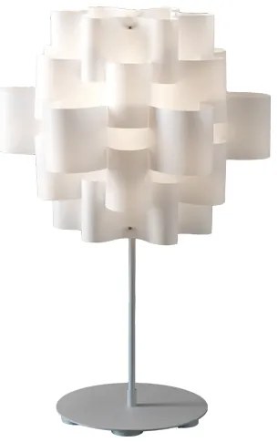 Quadrifoglio Group K05TVE0P00-001 Sun, designová stolní lampička z bílého textilu, 1x16W LED E27, výška 71cm